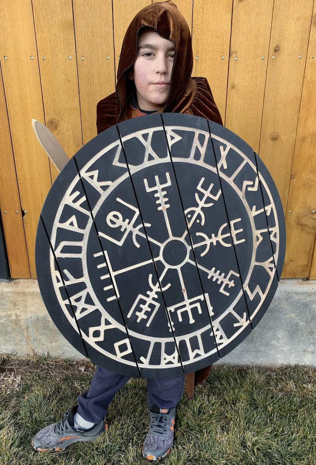Viking Compass/vegvisir Shield - Etsy