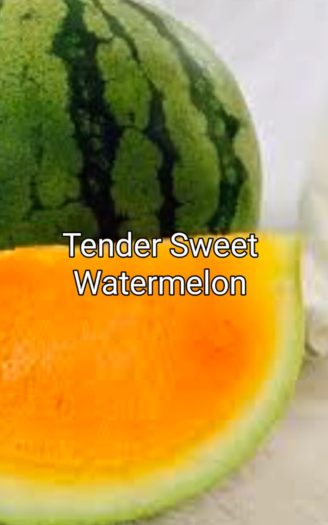 Tendersweet Watermelon Seeds - Etsy