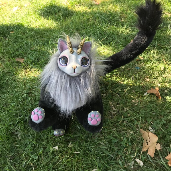 Miniature Furry Cat - Etsy