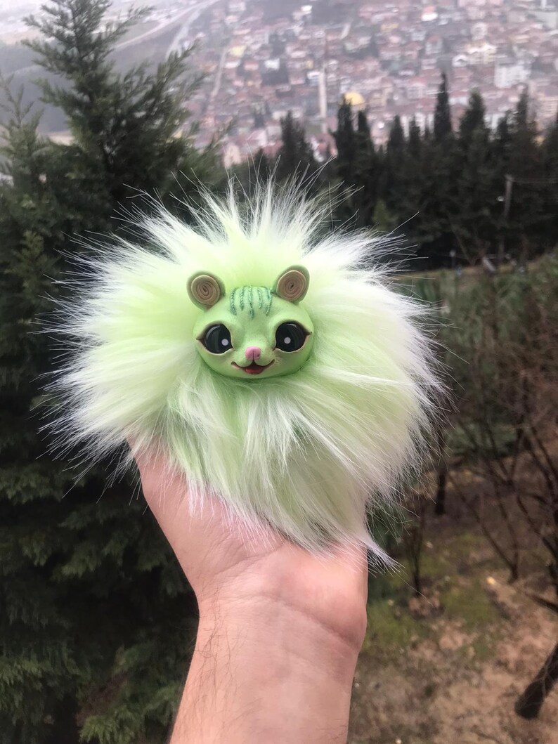 Poseable Creature Art Doll OOAK Green Mila Plushie Realistic - Etsy