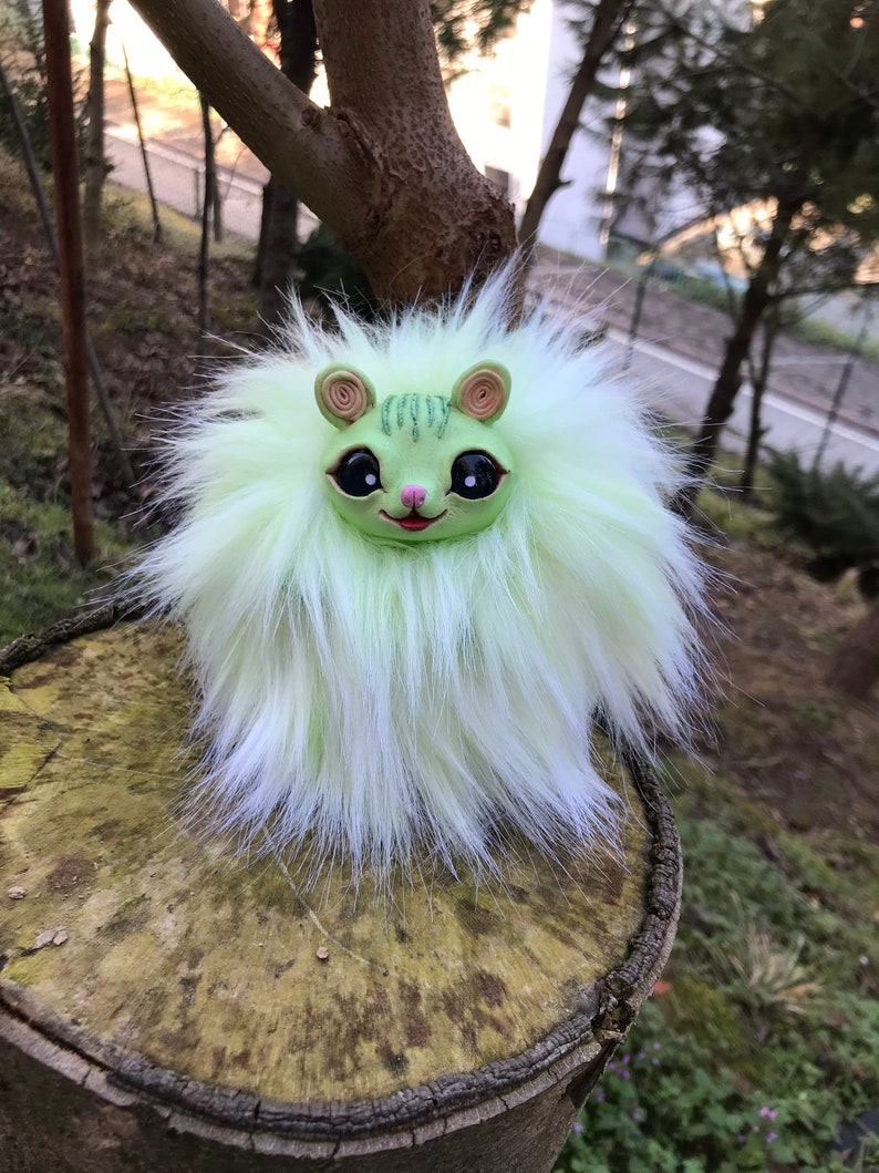 Poseable Creature Art Doll OOAK Green Mila Plushie Realistic - Etsy