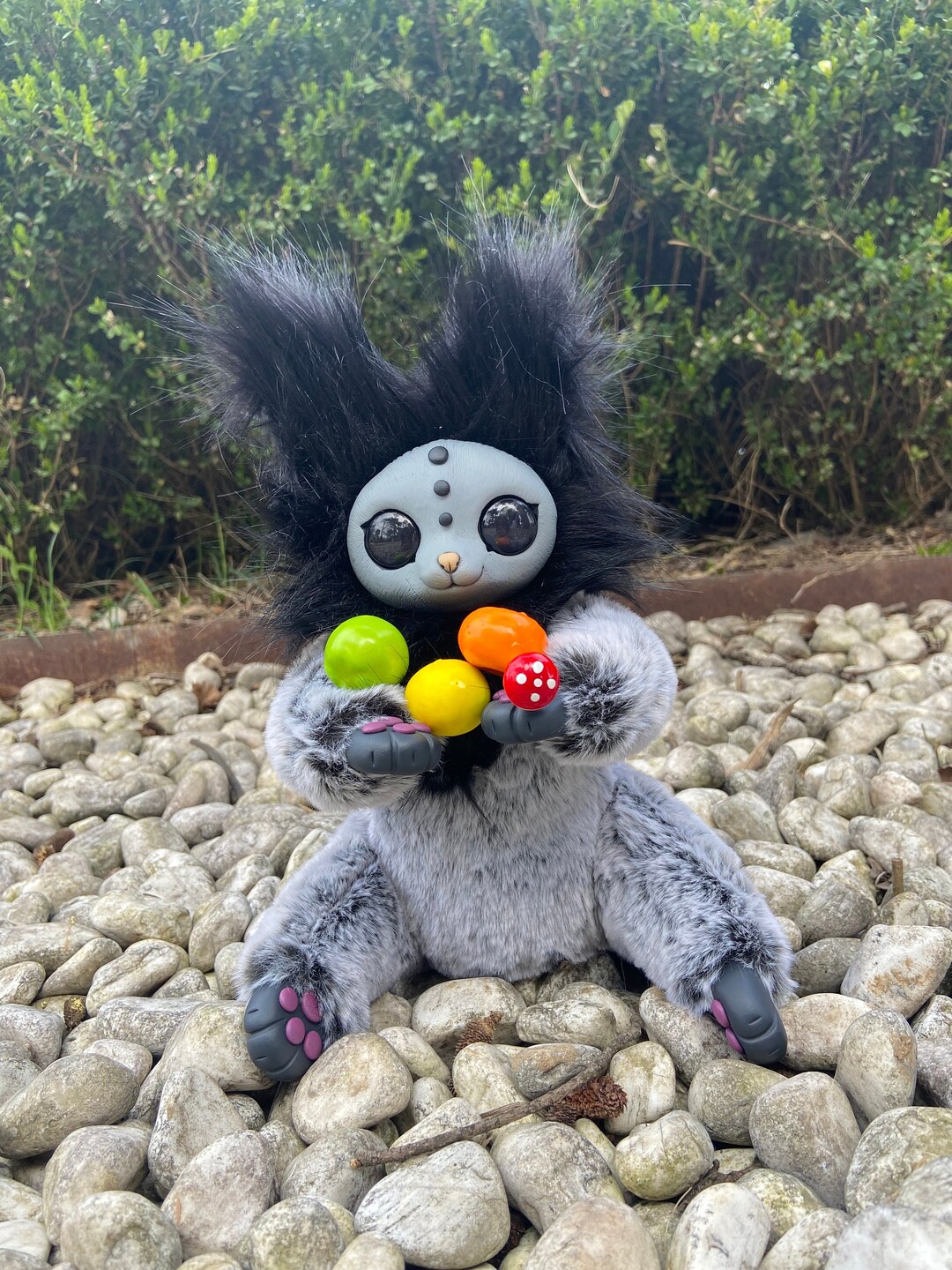 Gray Nana Posable Art Doll, Fantasy Art Toy Creatures - Etsy