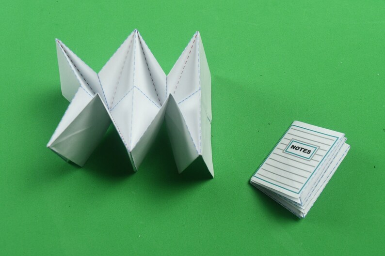 Printable Pattern: Fold an 8.5" X 11" Page Into a 12-page Minibook With ...