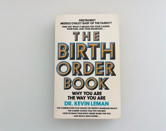 Birth Order Book - Etsy
