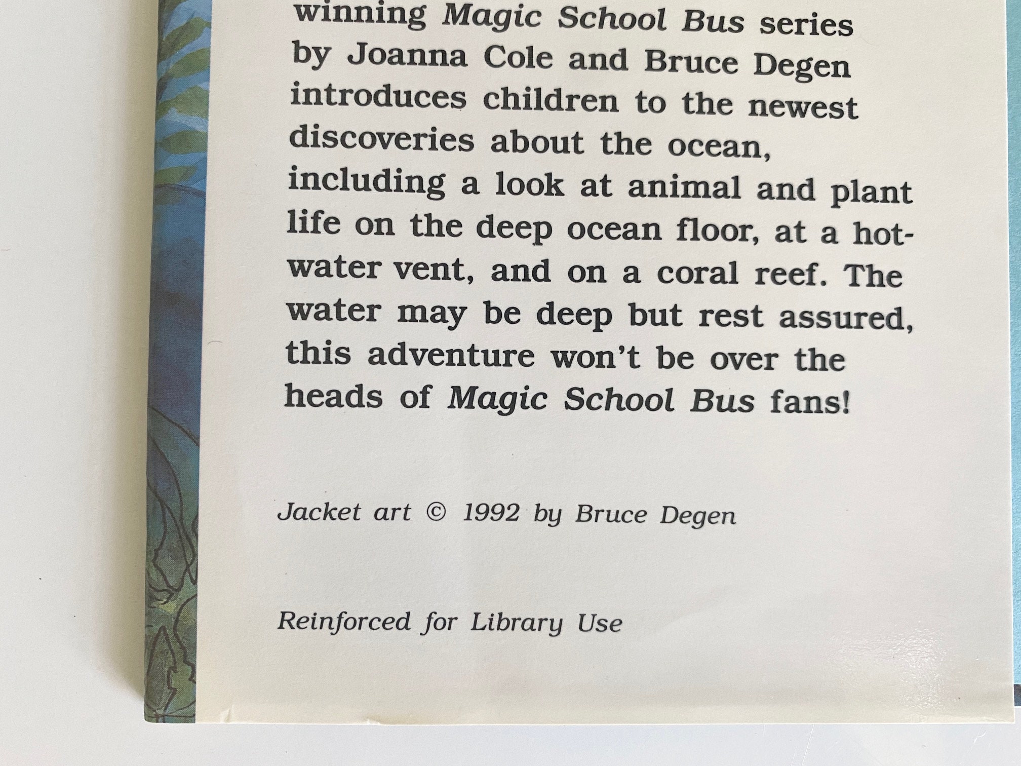 The Magic School Bus on the Ocean Floor by Joanna Cole - Etsy