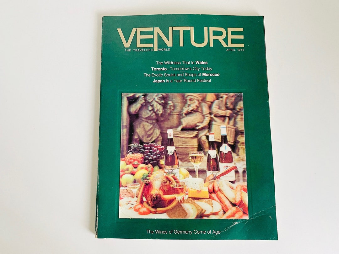VENTURE Travel Magazine April 1970 3D, Holographic, Lenticular Cover ...