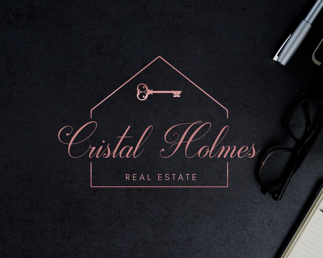 REAL ESTATE Rose Gold Logos - Realtor Branding - Logo, Submark Logos ...