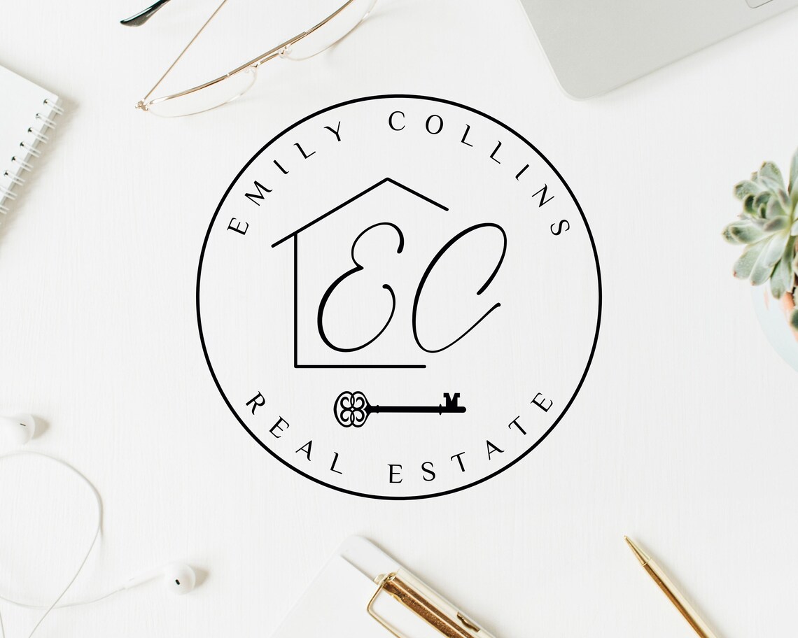 Premade Real Estate Logo Gold Realtor Logo Submark and | Etsy