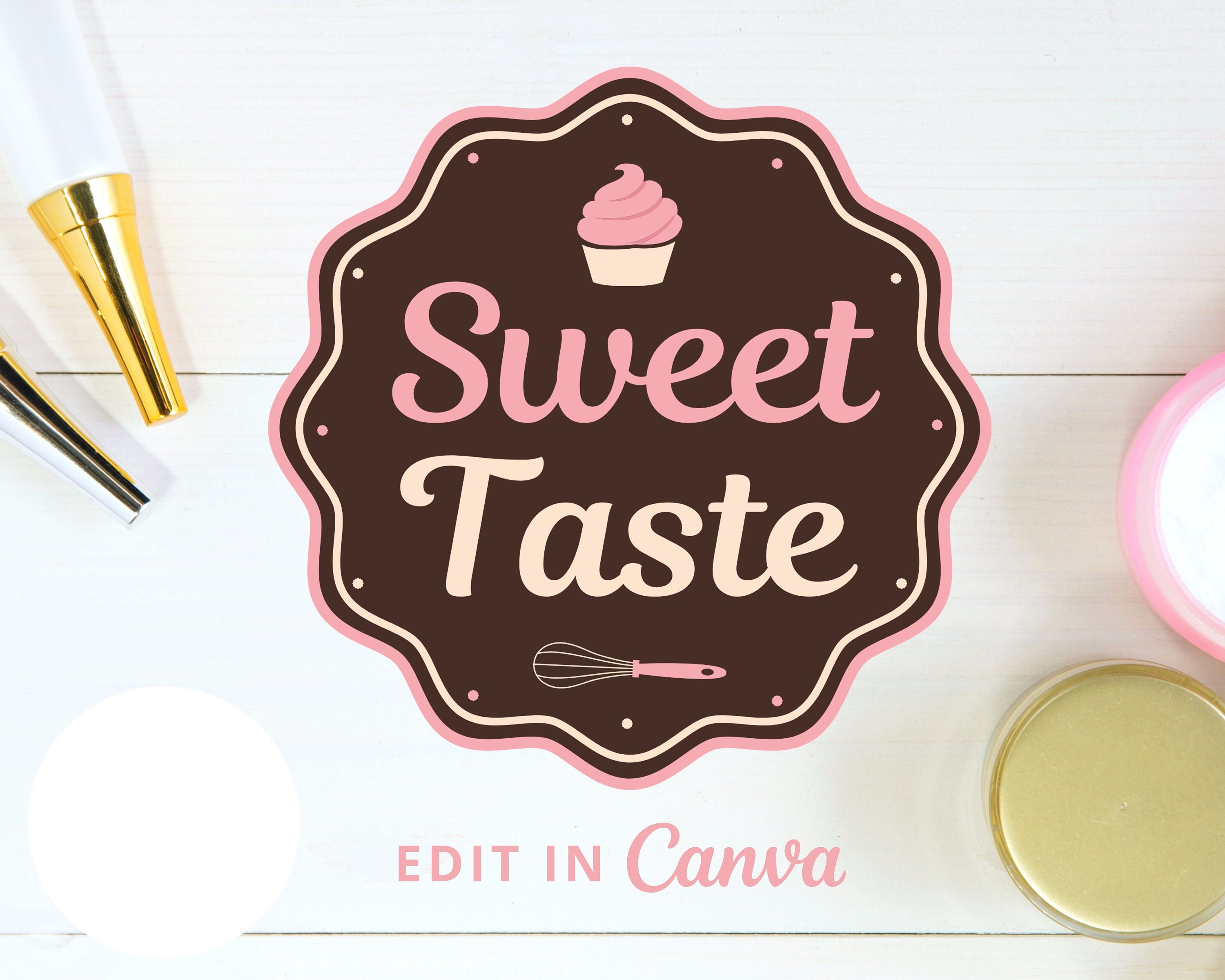 Editable Logo Design DIY Edit Yourself Template Made in | Etsy