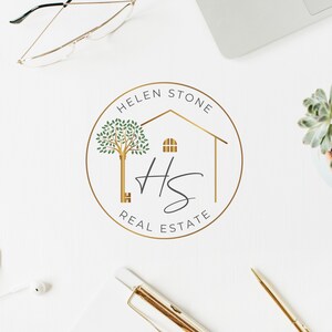 Tree House Premade Logo, Real Estate Agent Branding, Realtor Logo, Real ...