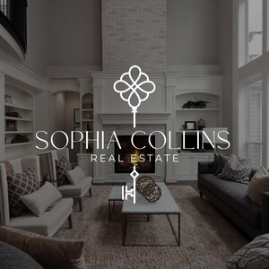 Real Estate Premade Logo, Luxury Gold Key Logo, Realtor Personalized ...