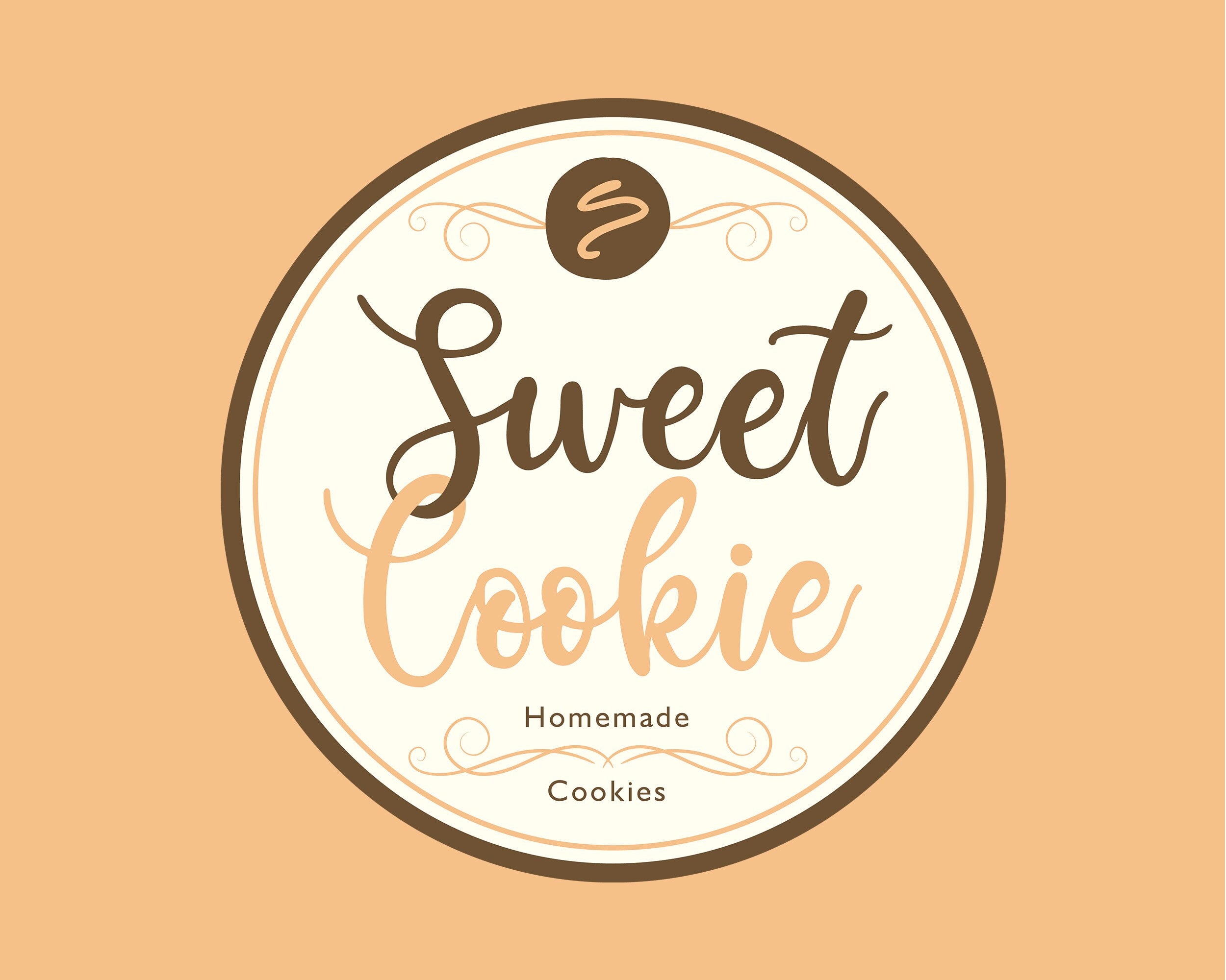 Sweet Cookie Logo, Bakery Logo, Candy Logo, Cookie Logo, Cake Logo ...