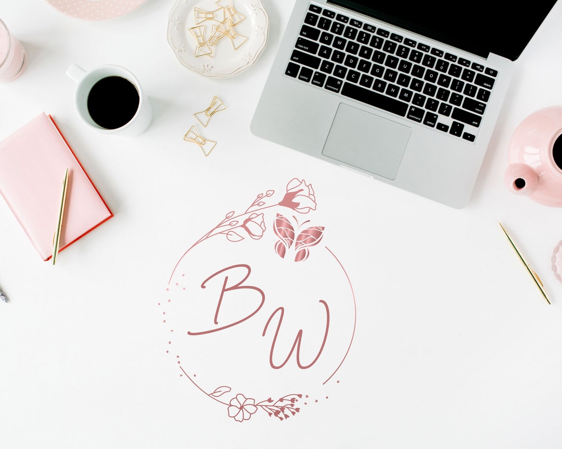 Bella Logo Design is a Premade Logo Customized for You, Rose Gold ...