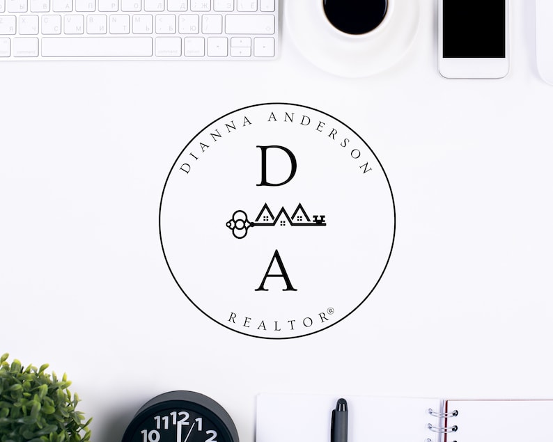 Real Estate Logo Design Realtor Black Logo Logo Submark - Etsy