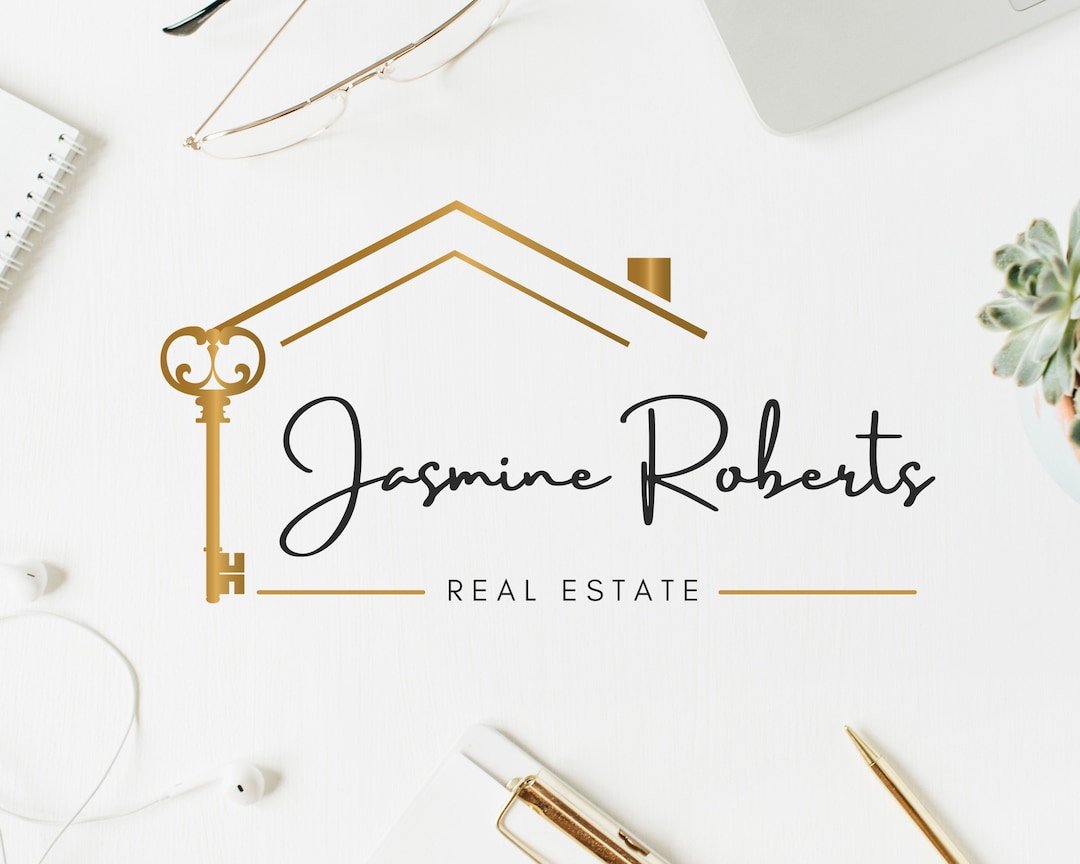 PREMADE BROKER LOGO, Real Estate Logo Design for Agents, Submark and ...