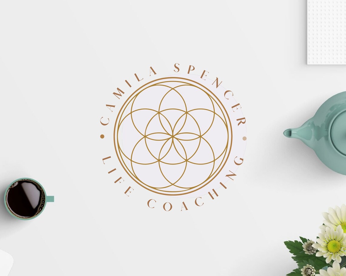 Flower of Life Logo Design, Sacred Geometry Logo, Geometric Art Design ...