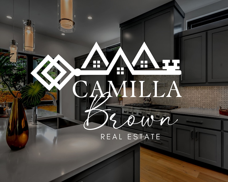 PREMADE BROKER LOGO, Real Estate Logo Design for Agents, Submark and ...
