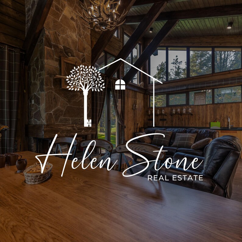 Tree House Premade Logo, Real Estate Agent Branding, Realtor Logo, Real ...