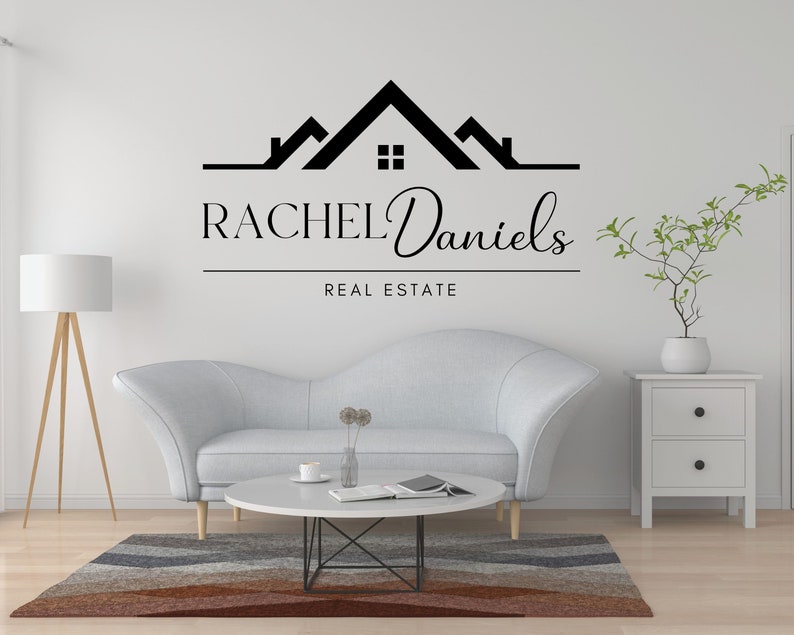 DIY Editable Real Estate Logo Design Canva Logo Template - Etsy