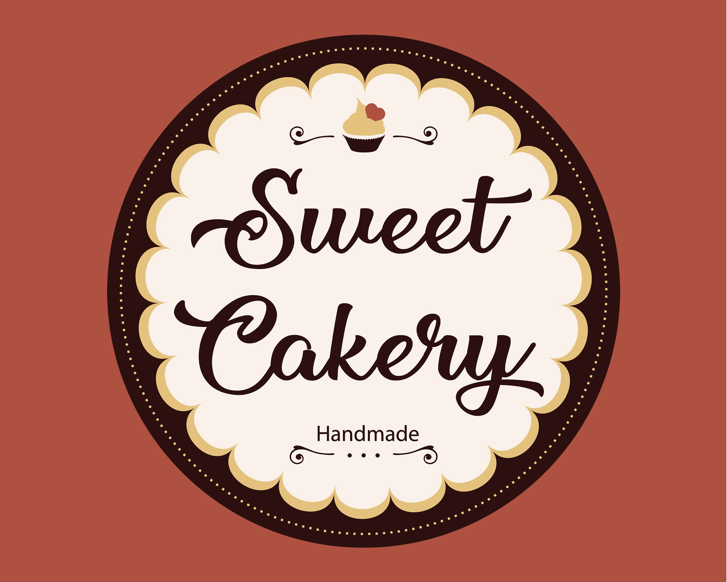 Sweet Cookie Logo Design Bakery Logo Cupcake Logo Cookie - Etsy