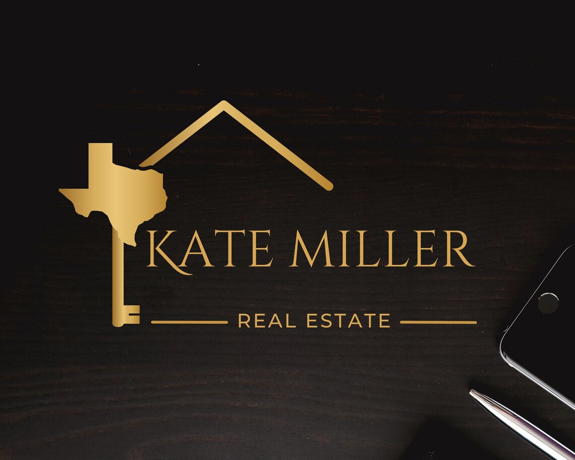 Texas Real Estate Logo Design. Texas Broker Logo is a House Signature ...