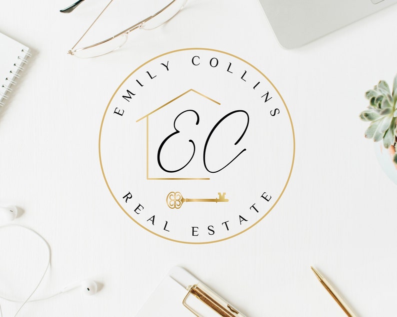 Premade Real Estate Logo Gold Realtor Logo Submark and | Etsy