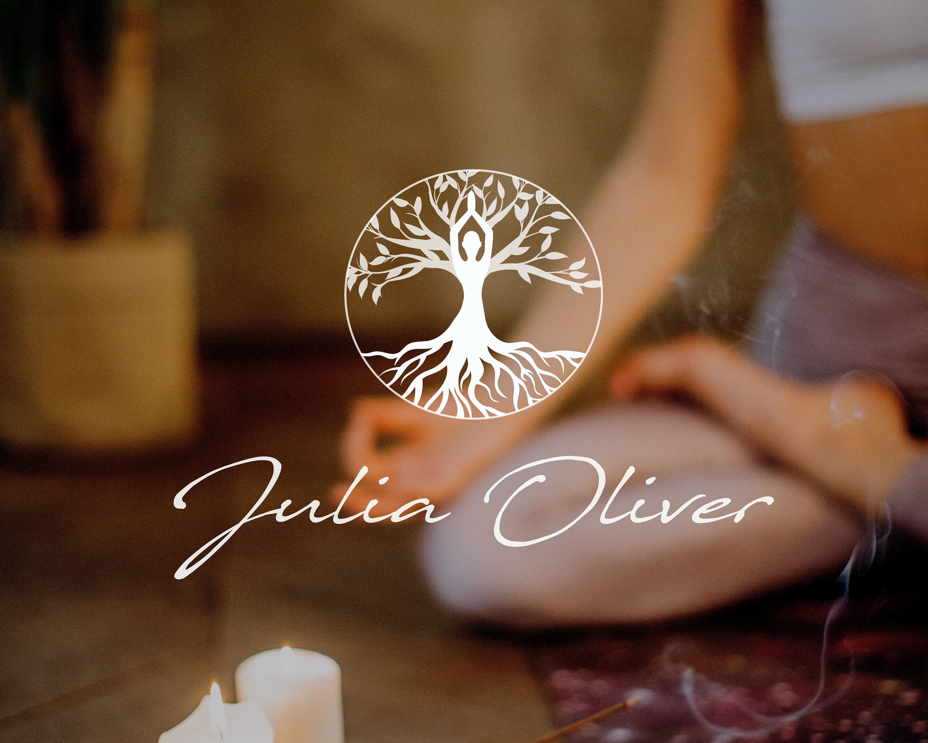 Logo Template Tree of Life Rose Gold DIY Editable Design | Etsy