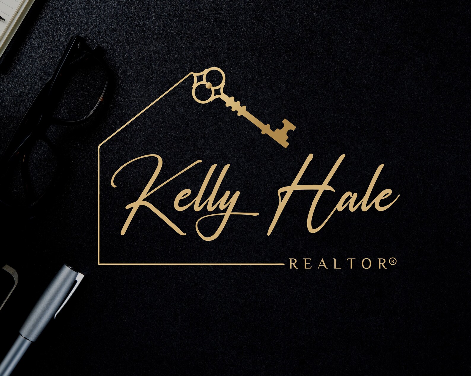 REALTOR Gold Signature Logo Design Real Estate Logo, Submark Logo and ...