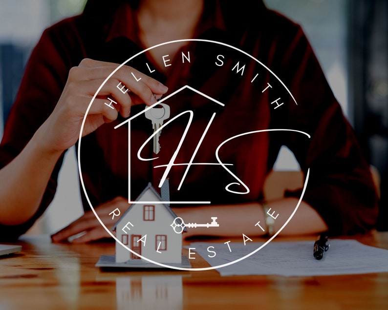 Premade Real Estate Logo SILVER Realtor Logo Submark and - Etsy