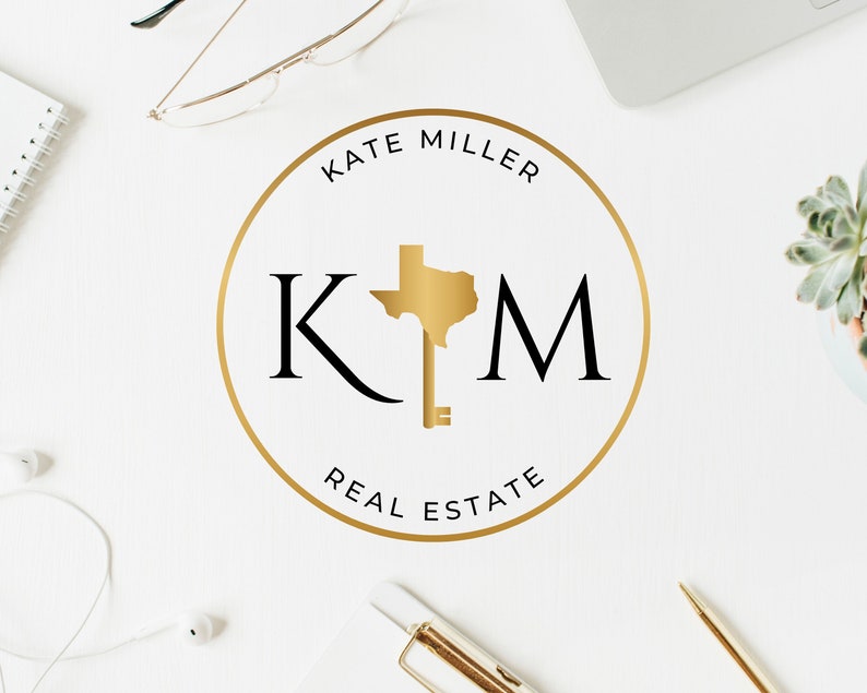 Texas Real Estate Logo Design. Texas Broker Logo is a House Signature ...
