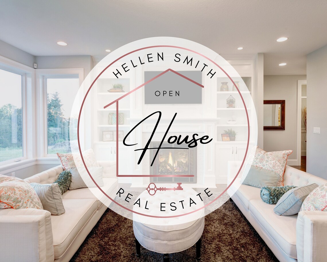 DIY Real Estate Watermark Badges Stamps Editable Canva - Etsy