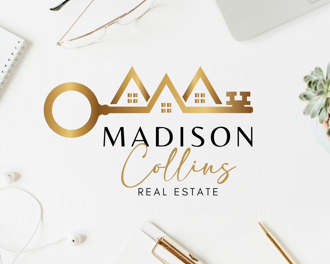 Real Estate Logo Design, House, Signature, Key, Realtor Logo, Submark ...