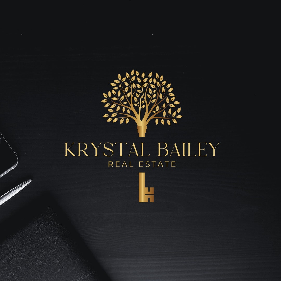 Tree Key Premade Logo, Real Estate Agent Branding, Realtor Logo, Real ...