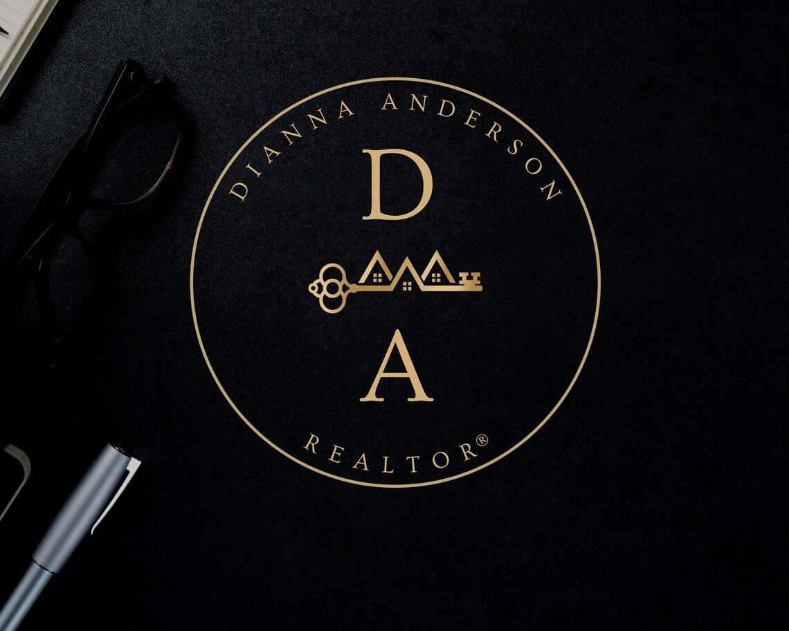 Premade Real Estate Logo - Realtor Golden Logo - Logo, Submark and ...