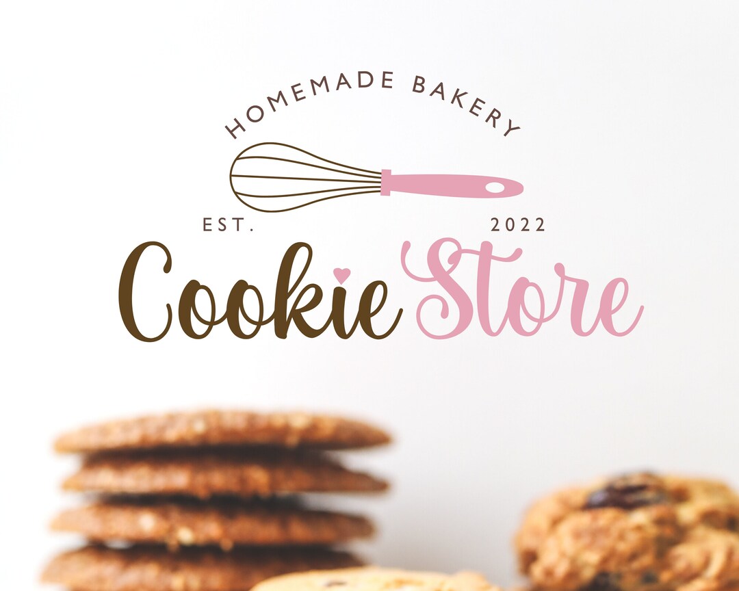 Editable Logo Design - Cookie Store Logo, Handmade Cookies, DIY Edit ...