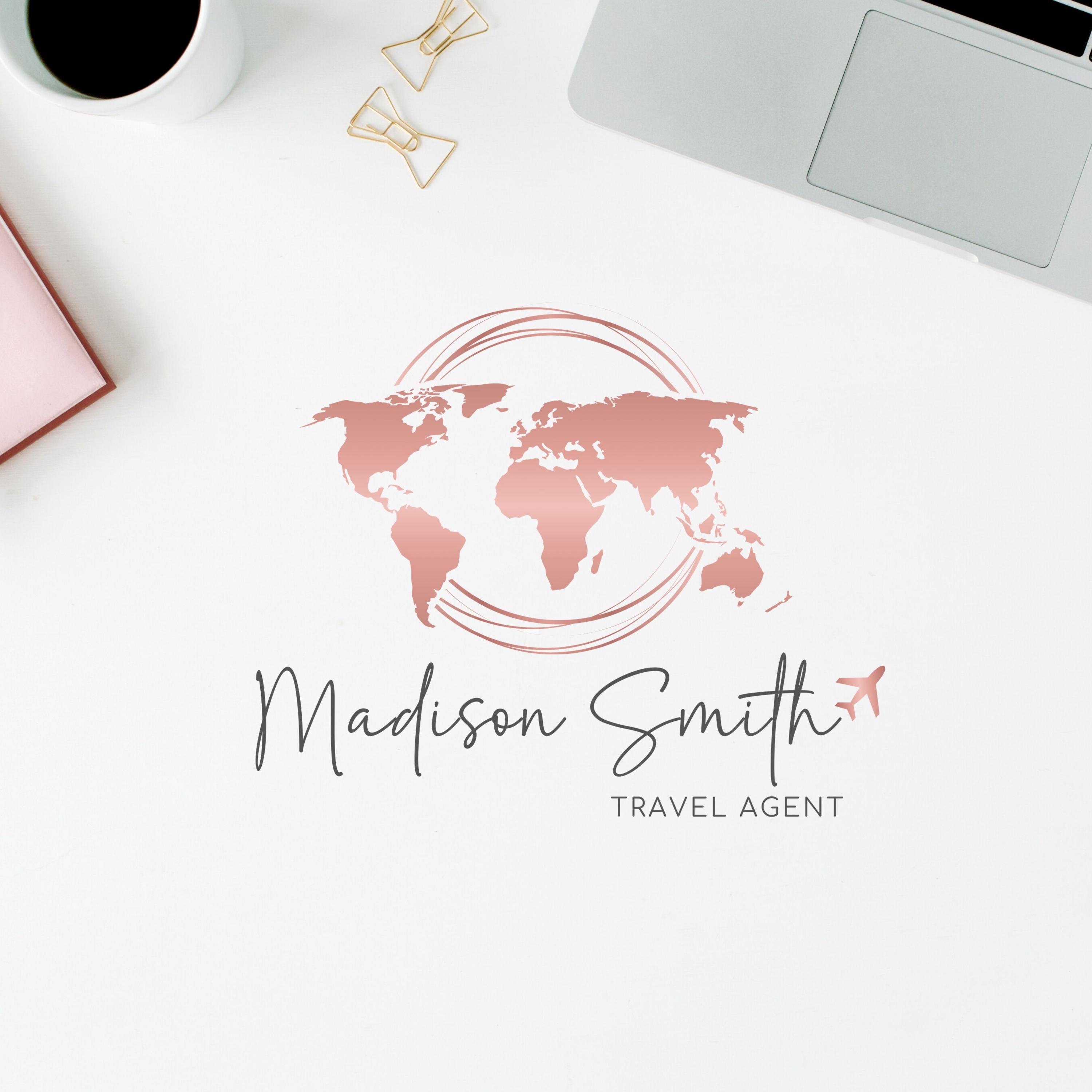 Travel Agent Premade Logo Design, Travel Agency Branding, Vacation ...