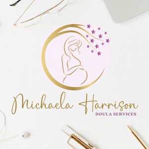 Doula Pre-made Logo Design, Circle of Life Logo, Birth-doula, Stars ...