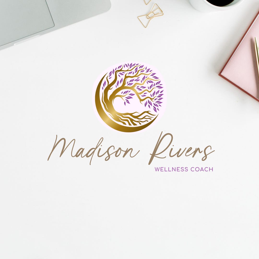 Tree of Life Premade Logo, Wellness Logo Design, Life Coaching Logo ...