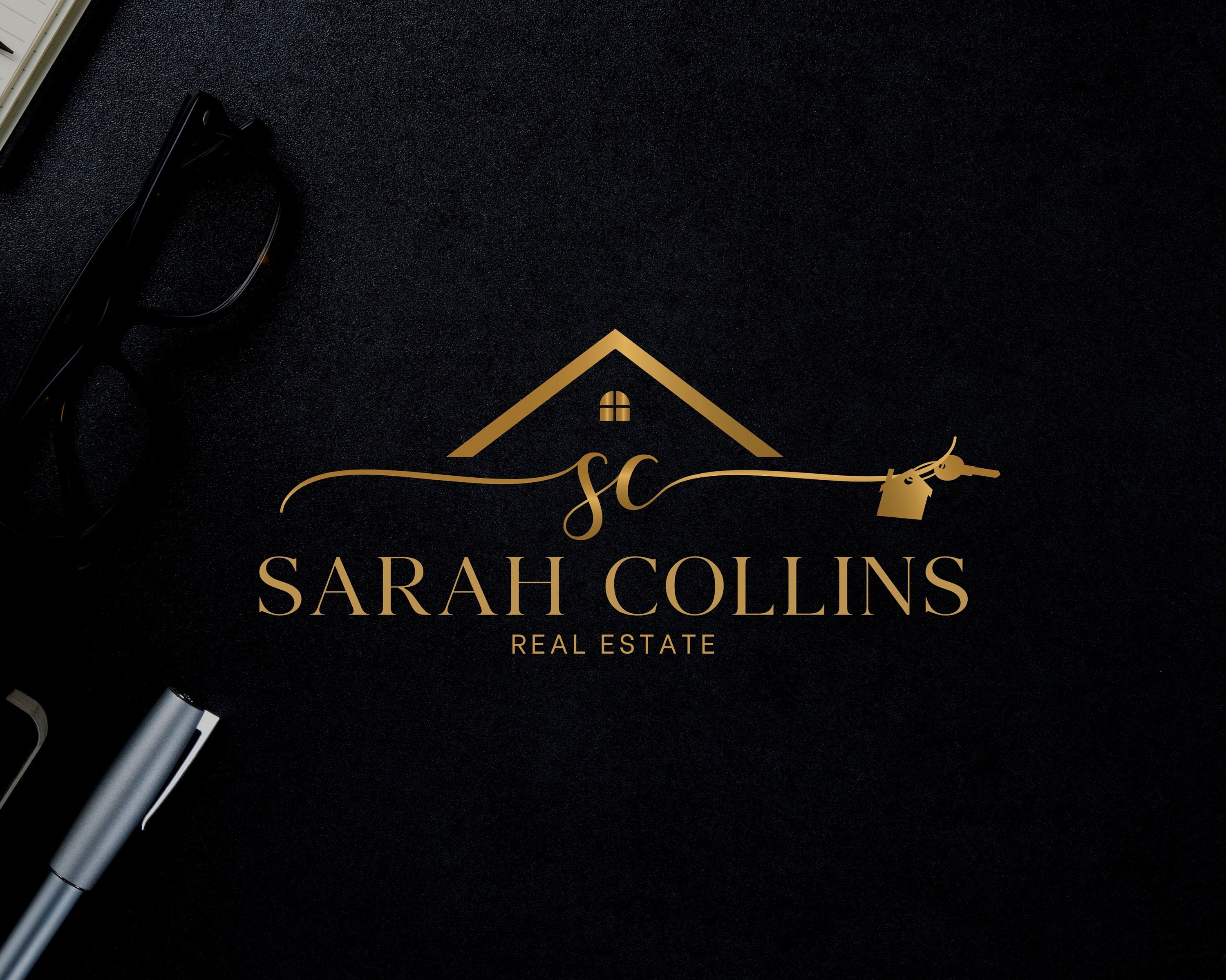 Premade Real Estate Logo - Gold Realtor - Logo, Submark and Watermarks ...