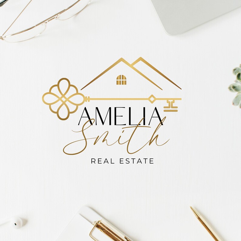 Real Estate Logo Design, Realtor Logo, Realtor Branding, Luxury House ...