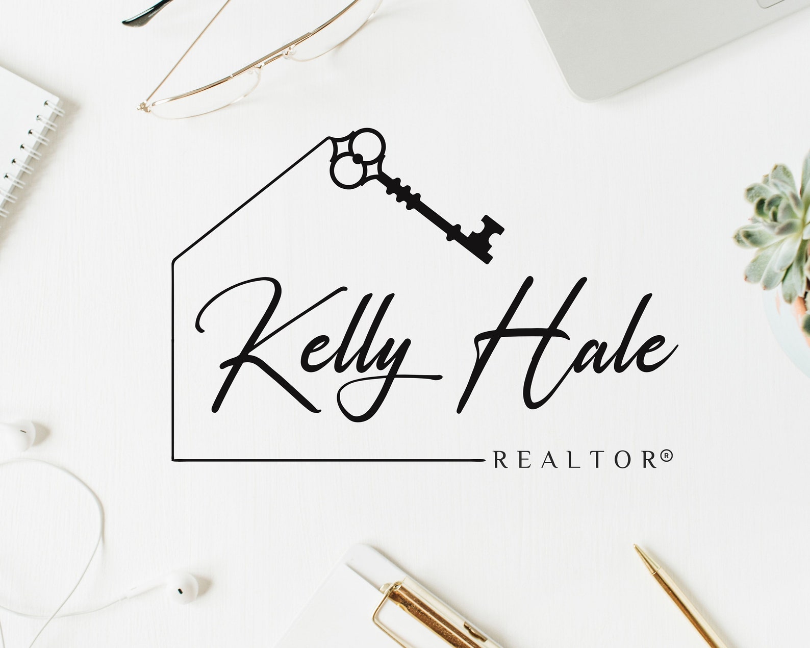 REALTOR Gold Signature Logo Design Real Estate Logo, Submark Logo and ...