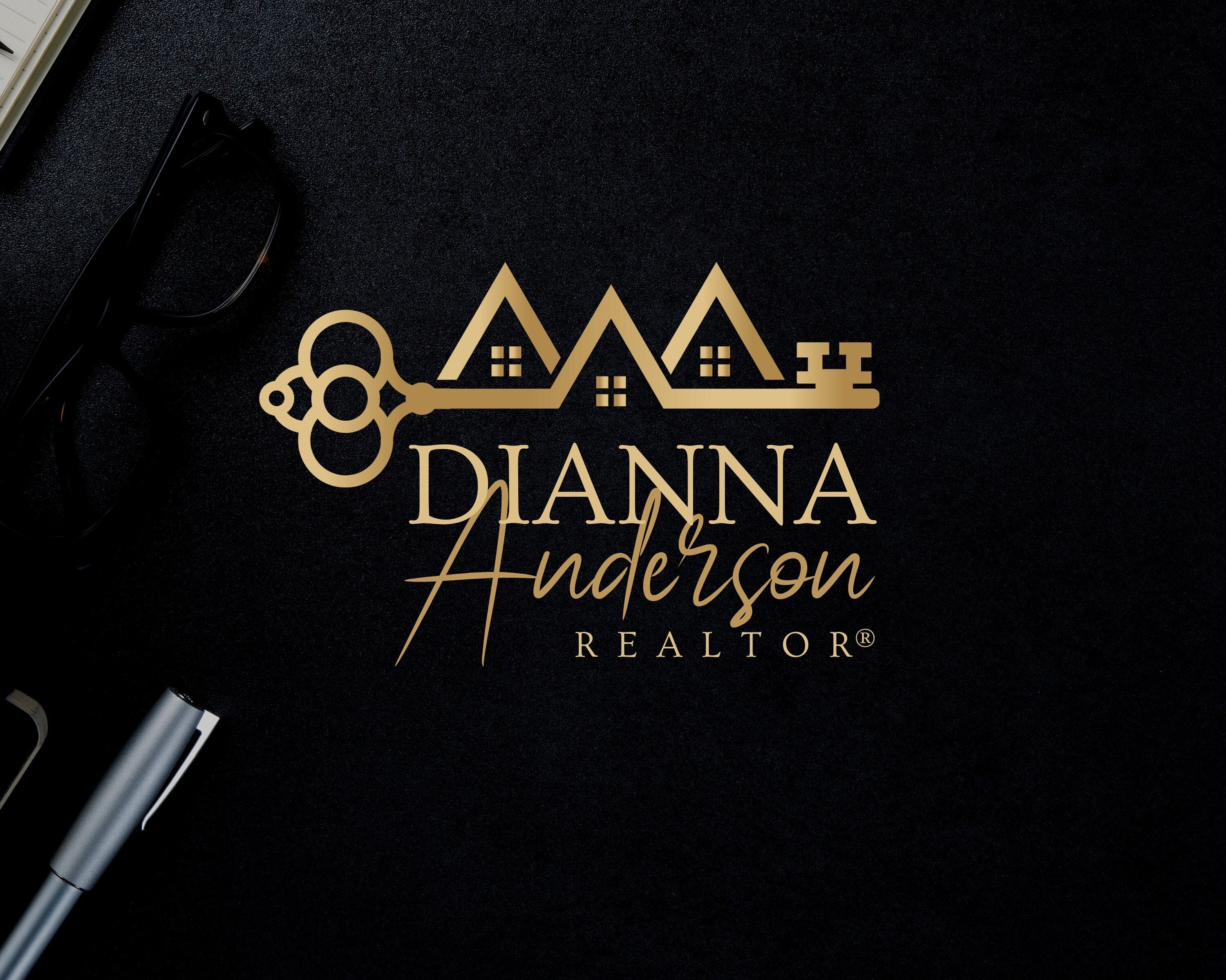 Real Estate Logo Design Realtor Black Logo Logo Submark | Etsy