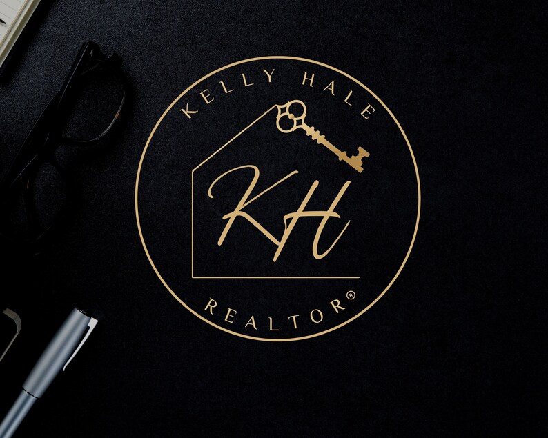 REALTOR Gold Signature Logo Design Real Estate Logo Submark - Etsy