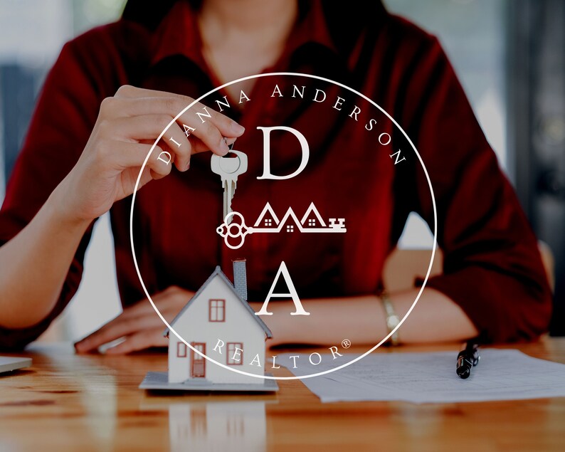 Real Estate Logo Design Realtor Black Logo Logo Submark | Etsy