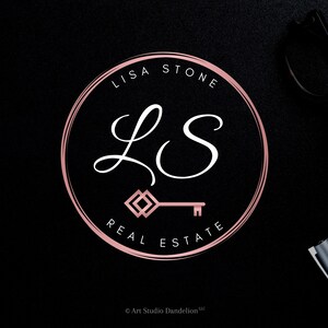 PREMADE LOGO DESIGN, Real Estate Logo, Broker Logo, Rose Gold Logo for ...