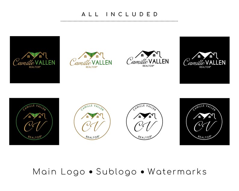 Real Estate Logo Design, Premade Logo, Realtor Logo, Signature Logo ...