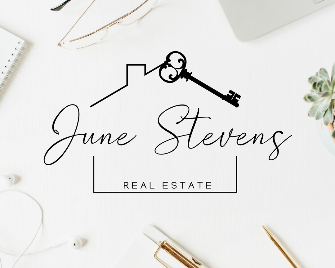 Real Estate Logo Design - Signature Home & Key - Logo, Sub-mark and ...