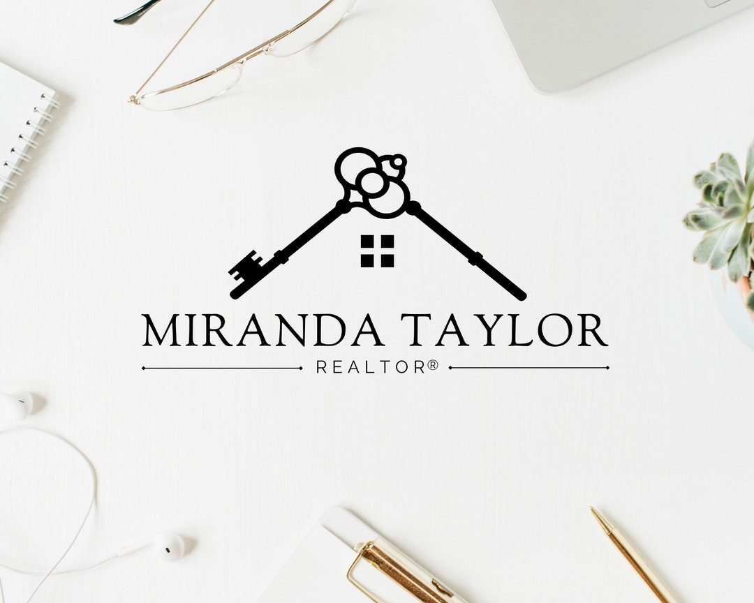 Realtor® Rose Gold Premade Logo Design, Full Set: Logo + Sublogo ...