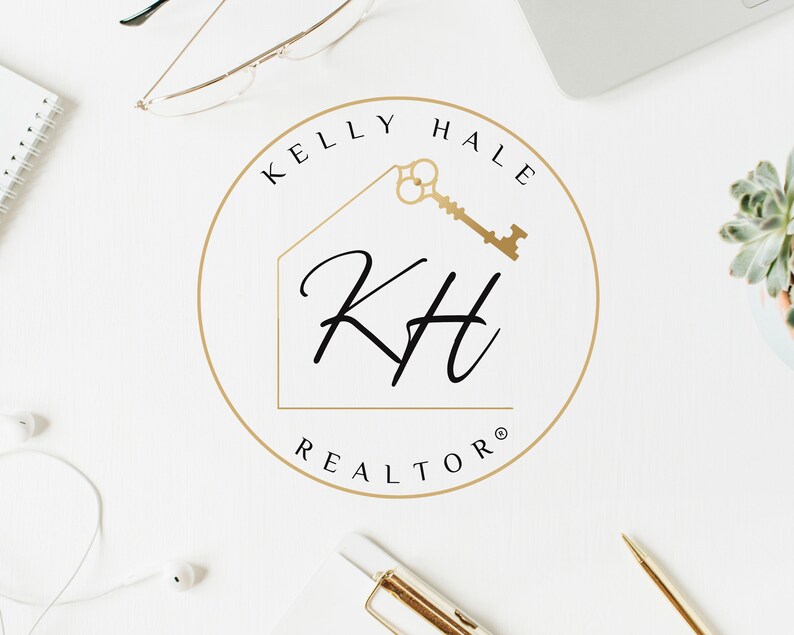 REALTOR Gold Signature Logo Design Real Estate Logo Submark - Etsy