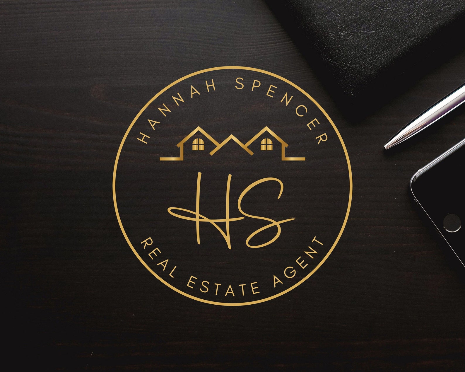 Editable Logo Design, DIY Real Estate Logo Template, Realtor Logo ...